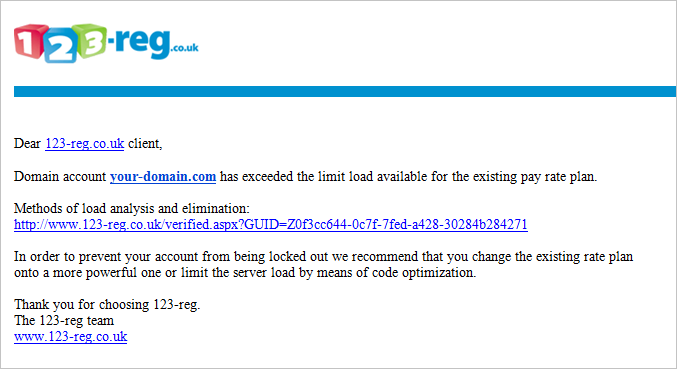 123-Reg.co.uk Alerts Customers to Fraudulent Email
